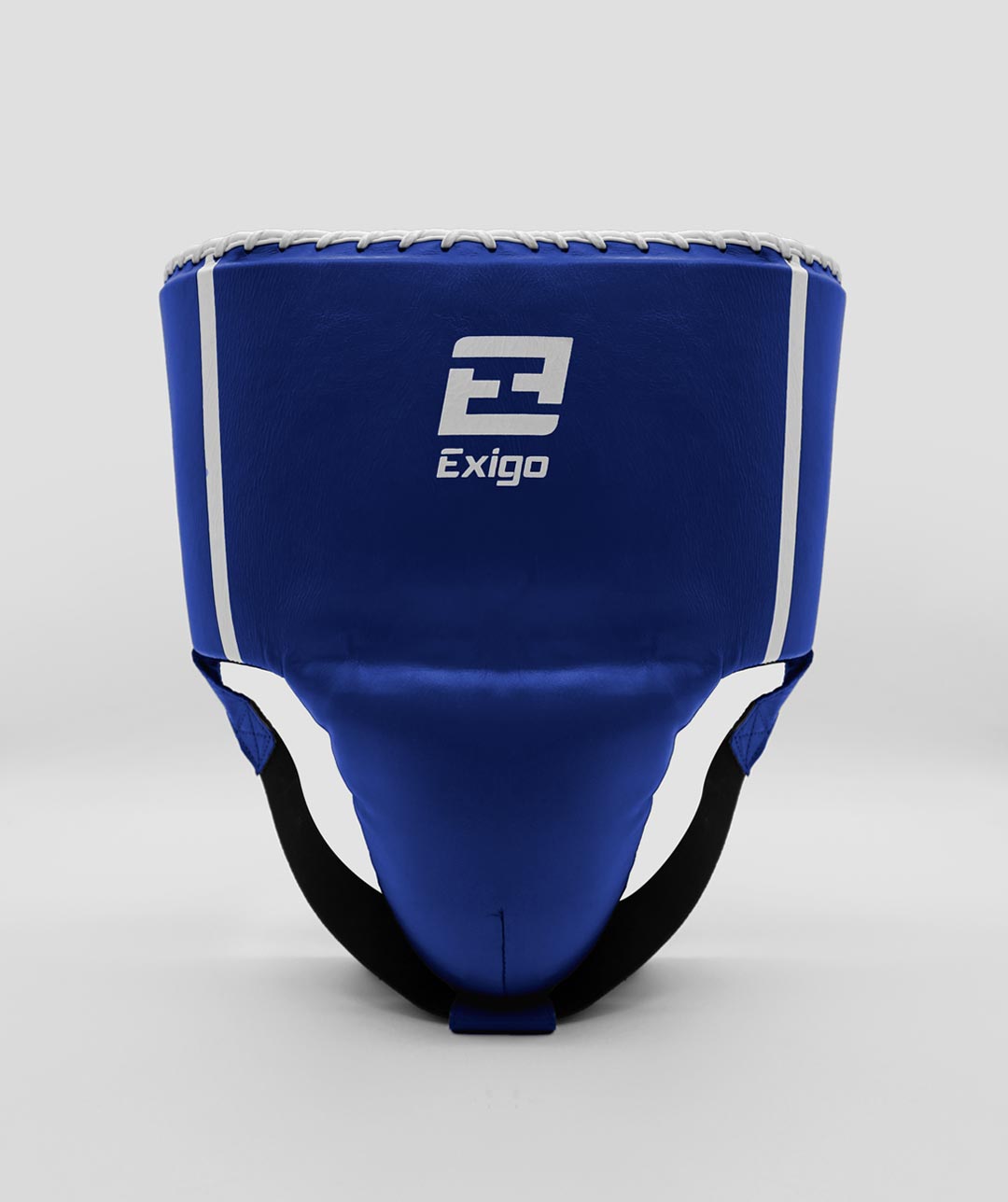 C4 Classic Leather Abdominal Guard - Blue/White | Exigo®