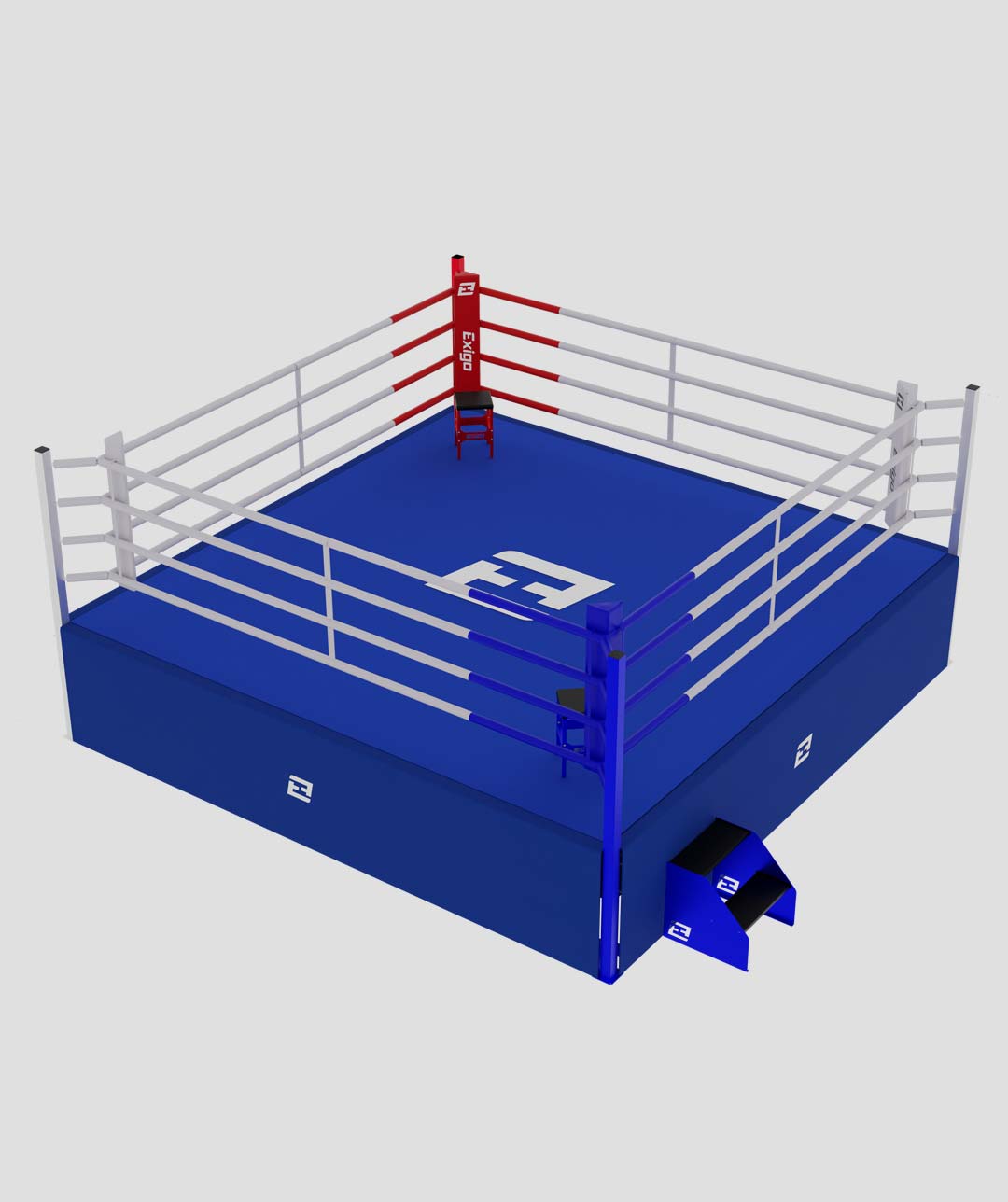 Exigo® Classic Competition Boxing Ring - Blue