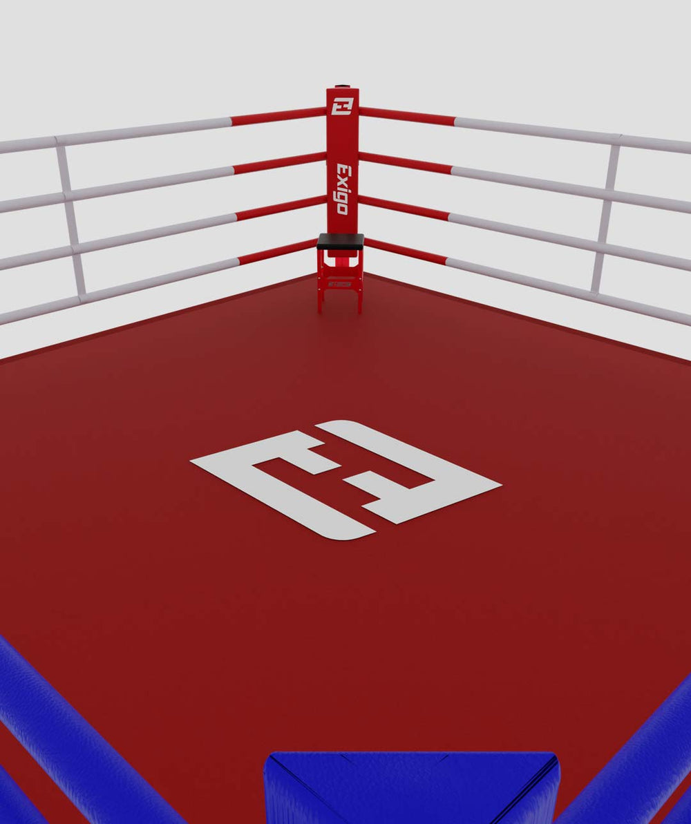 Exigo® Classic Competition Boxing Ring - Red